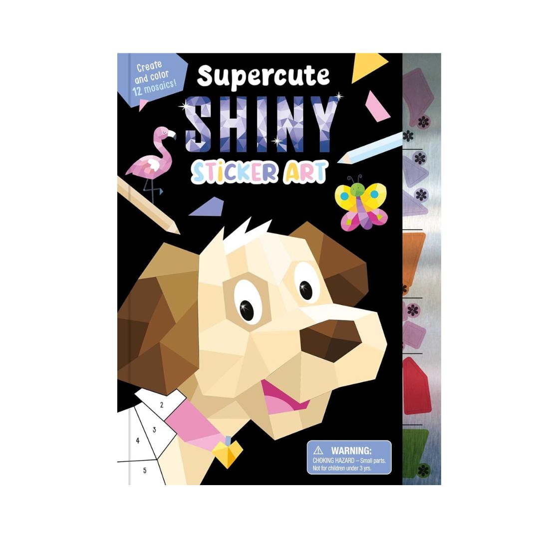 Supercute Shiny Sticker Art: Create and Color 12 Mosaics!|TheToyShoplb ...
